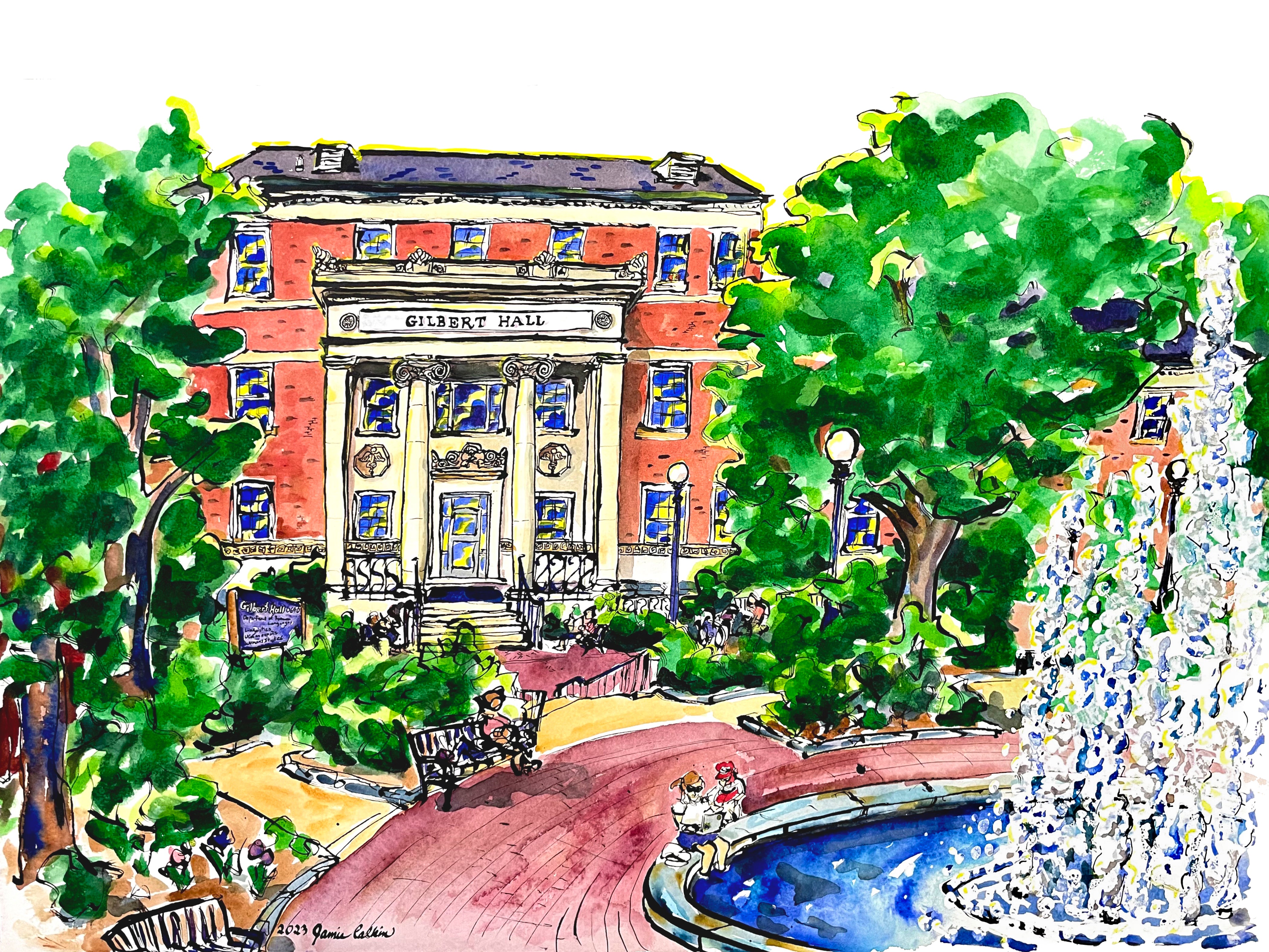 UGA Gilbert Hall – Jamie Calkin Art